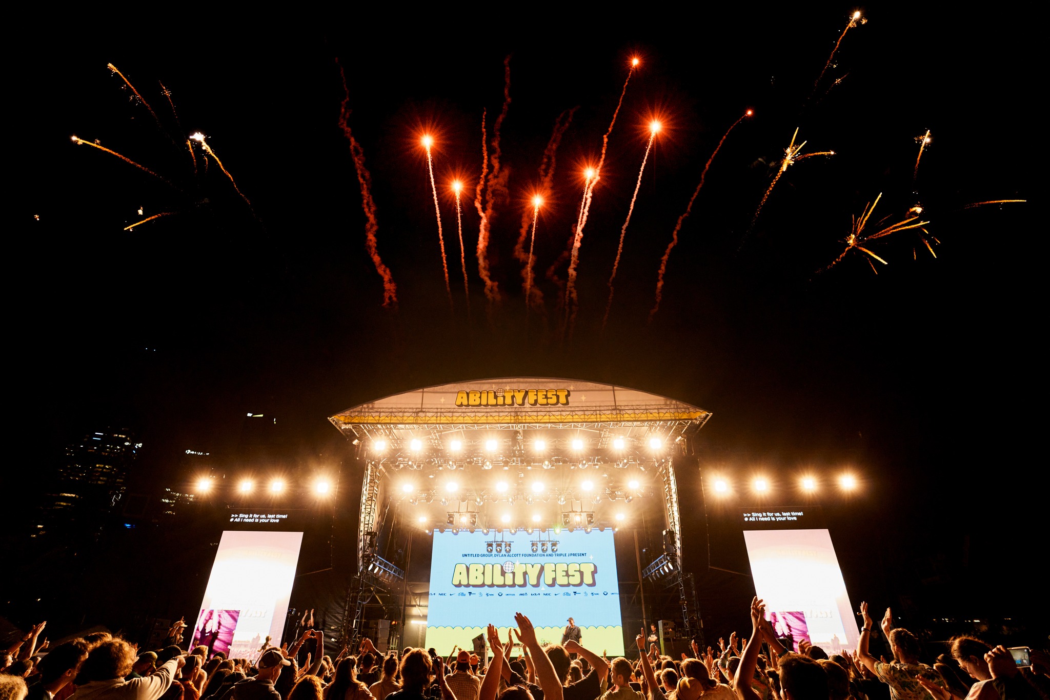 In the front row at Ability Fest - AQA